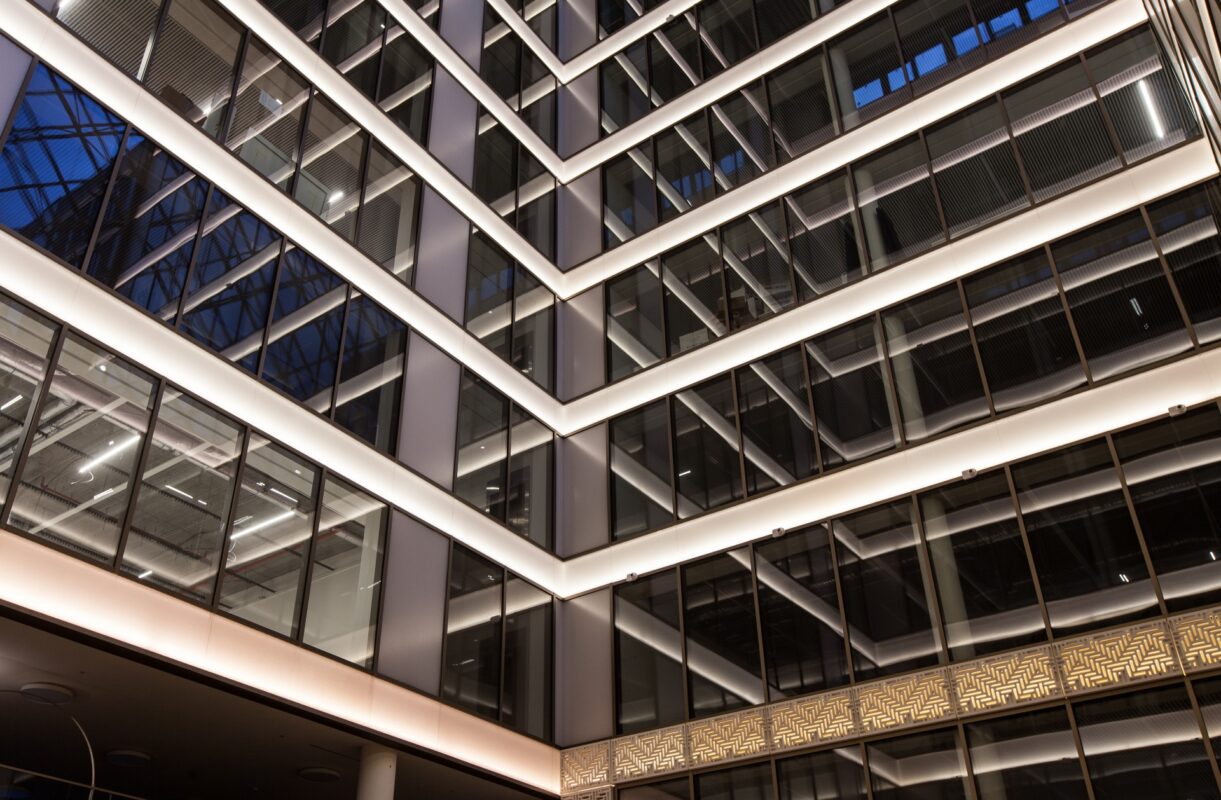 Backlit acoustic cladding solutions for interior design - Moxie Surfaces