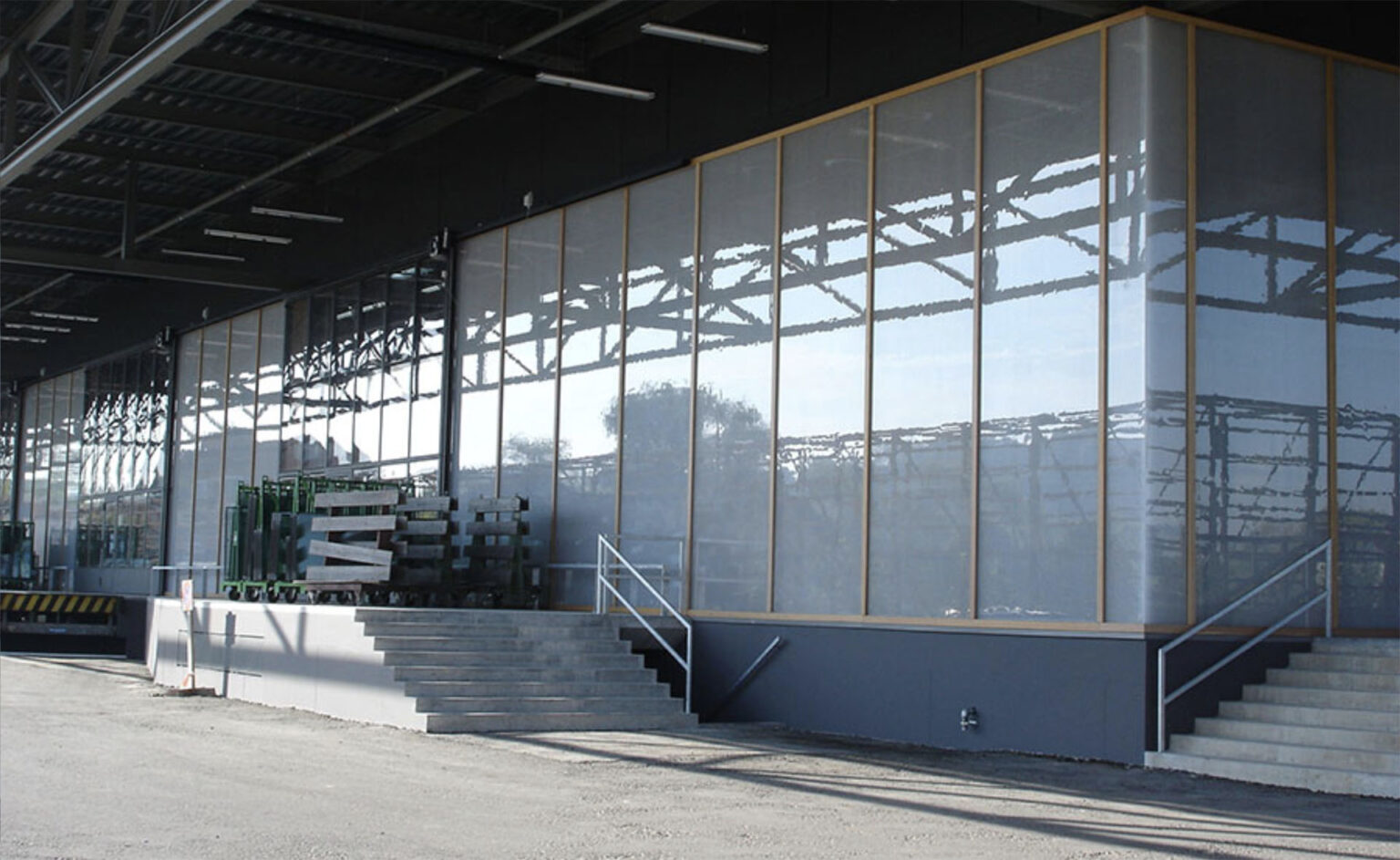 Building an entire facade with clear-PEP UV Satin - Moxie Surfaces