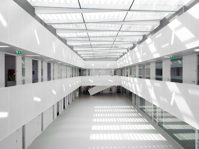 Translucent wall and ceiling acoustic panels for open spaces - Moxie ...